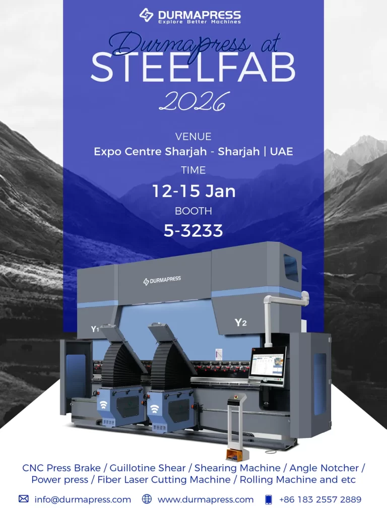 Meet DURMAPRESS at STEELFAB 2026 | CNC Press Brake Solutions in UAE