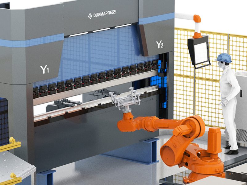 Industry 4.0 Robot Arm Factory: DurmaPress Robotic Press Brake Automation